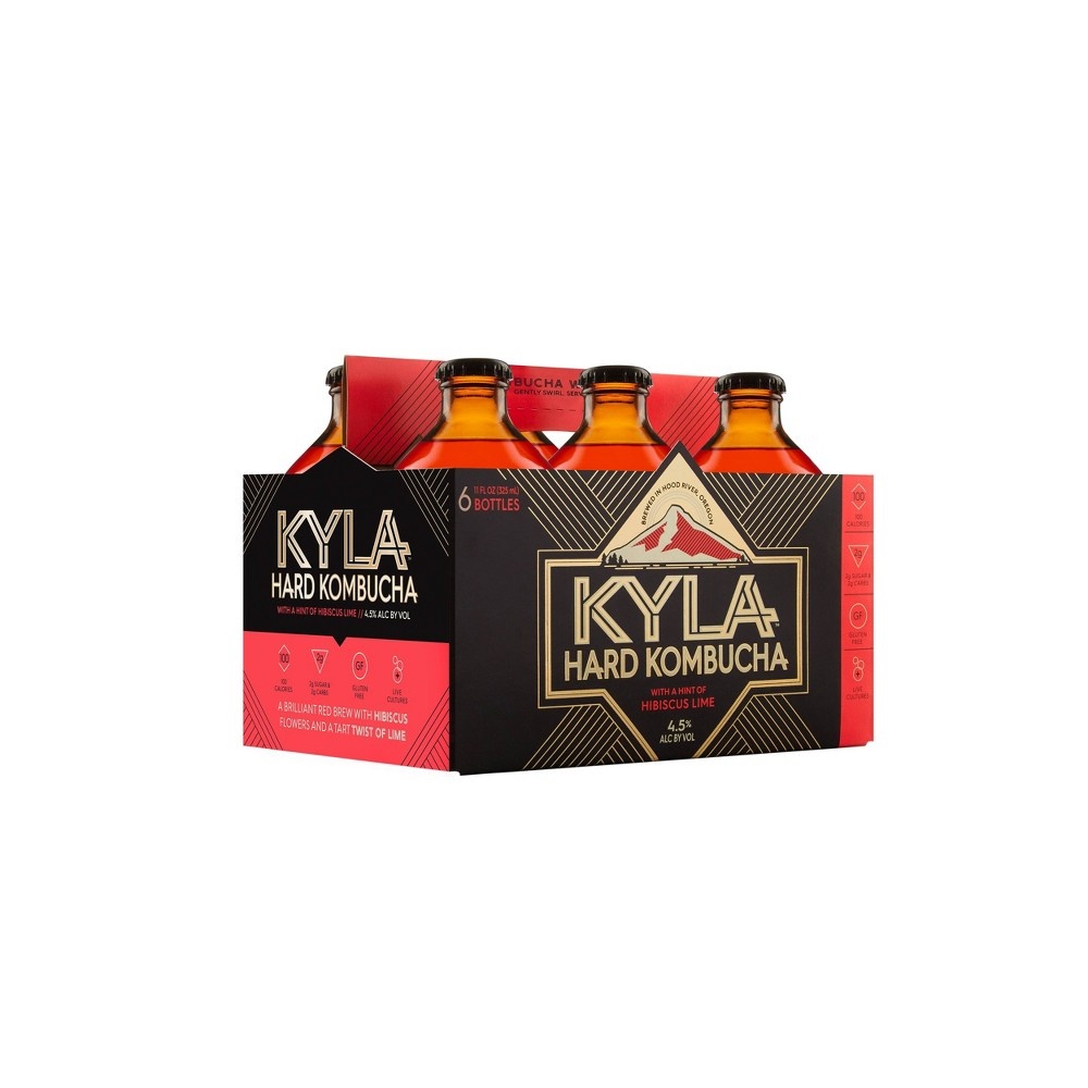 KYLA Hard Kombucha Hibiscus Lime Hard Kombucha 6 ct; 11 fl oz | Shipt