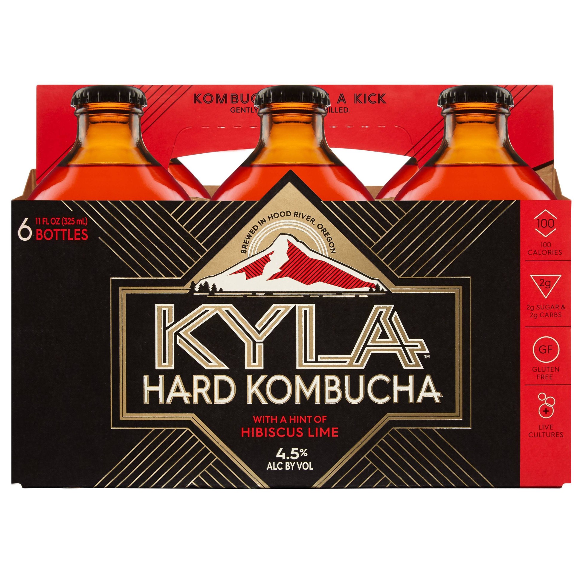 KYLA Hard Kombucha Hibiscus Lime Hard Kombucha 6 ct; 11 fl oz | Shipt