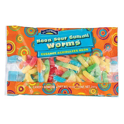Hill Country Fare Sour Neon Gummi Worms 14 oz | shipt