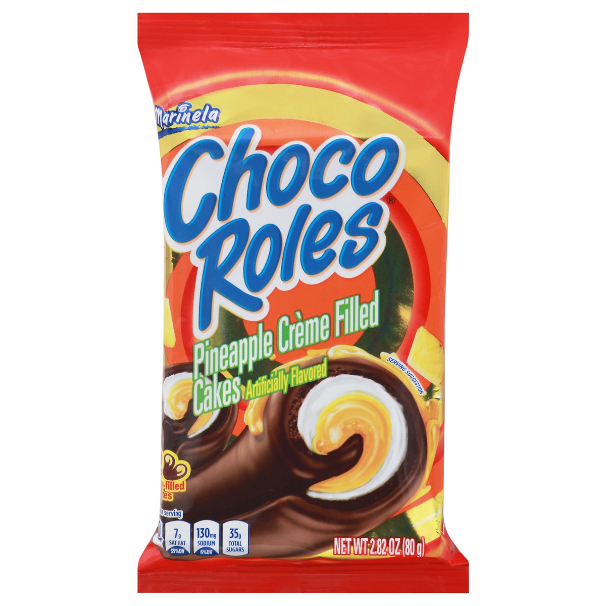 Marinela ChocoRoles Pineapple Creme Filled Cakes 2.82 oz 2.4 oz | Shipt