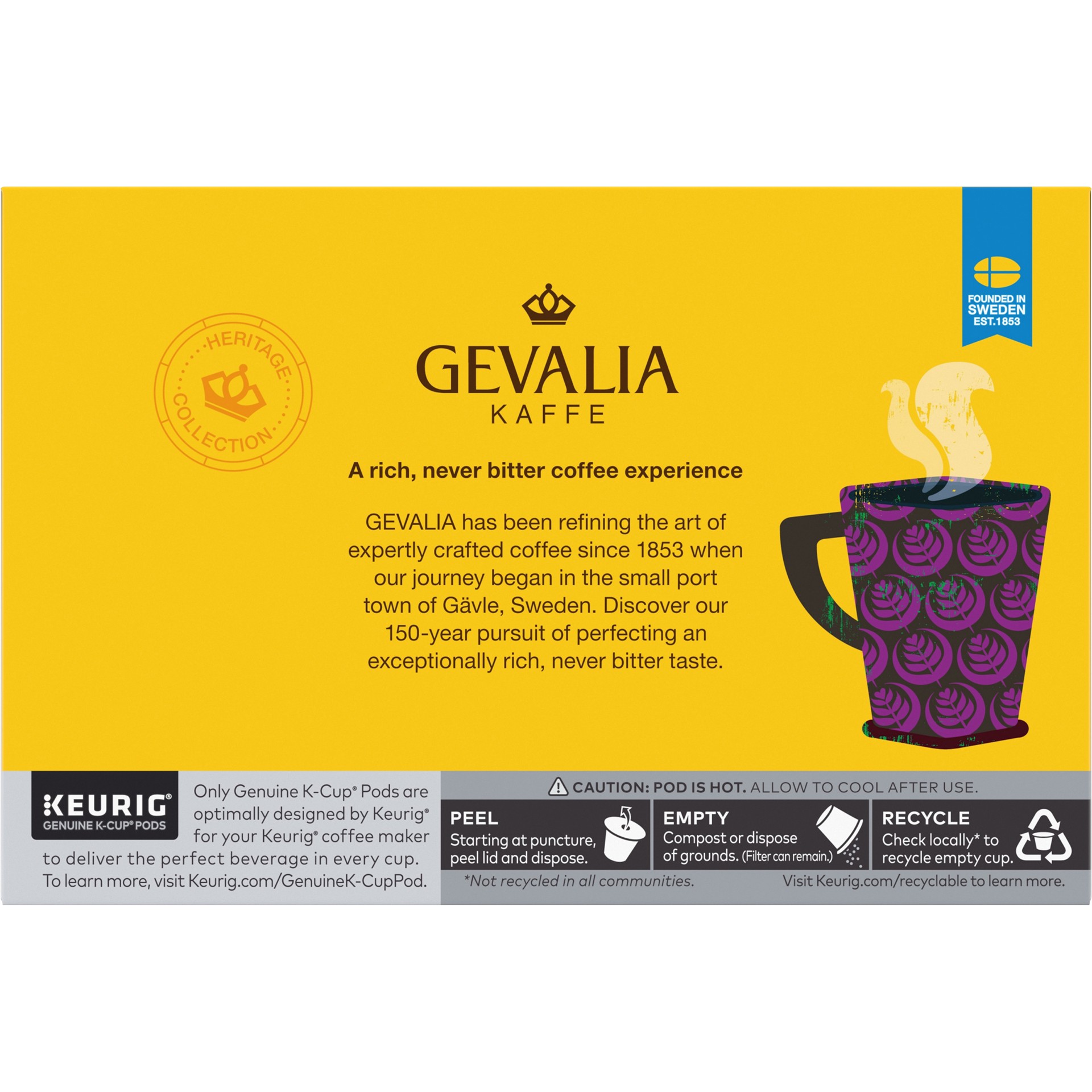 Gevalia Majestic Roast Bold Dark Roast KCup Coffee Pods 12 ct | Shipt