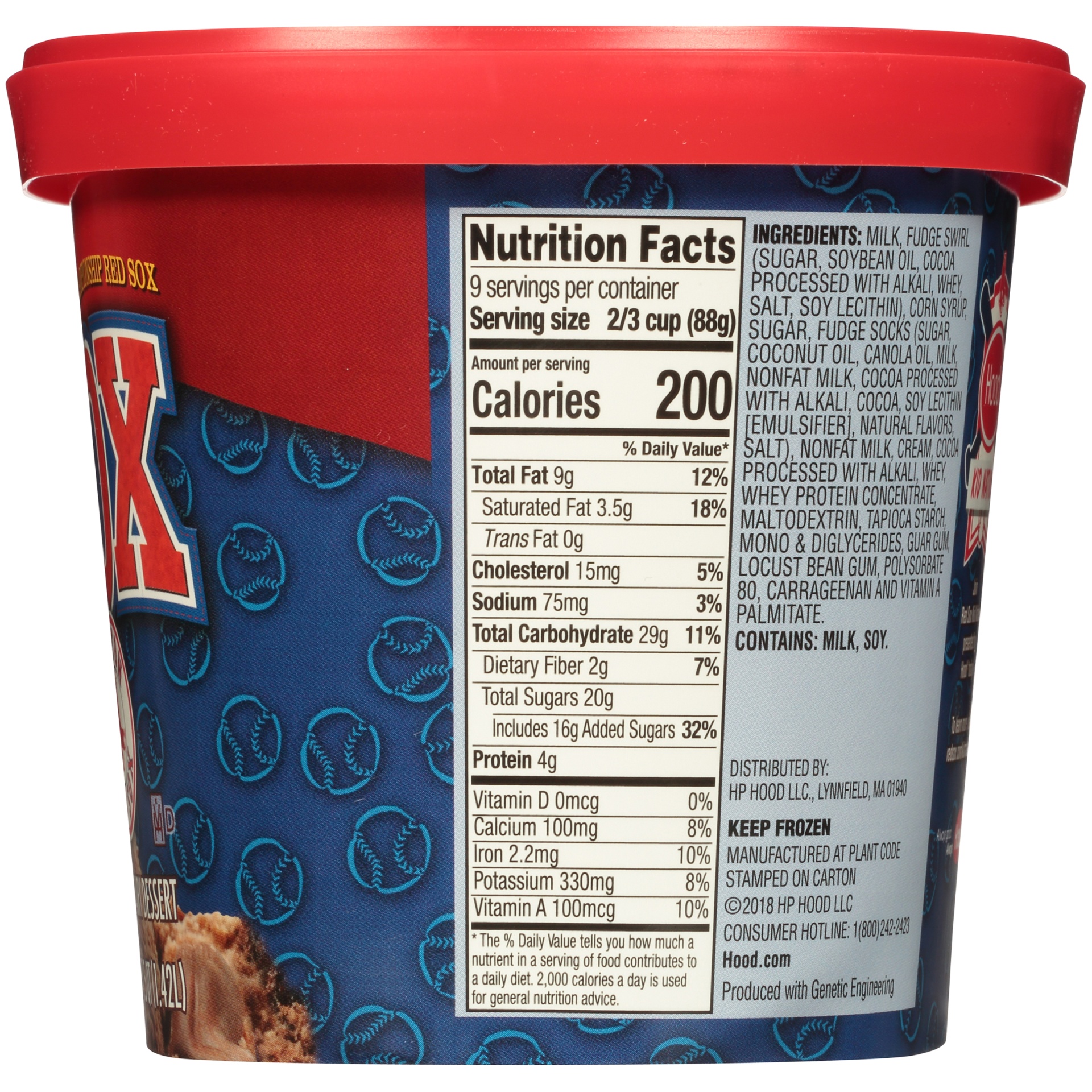 Hood Red Sox Fenway Fudge Frozen Dairy Dessert 1.5 qt | Shipt