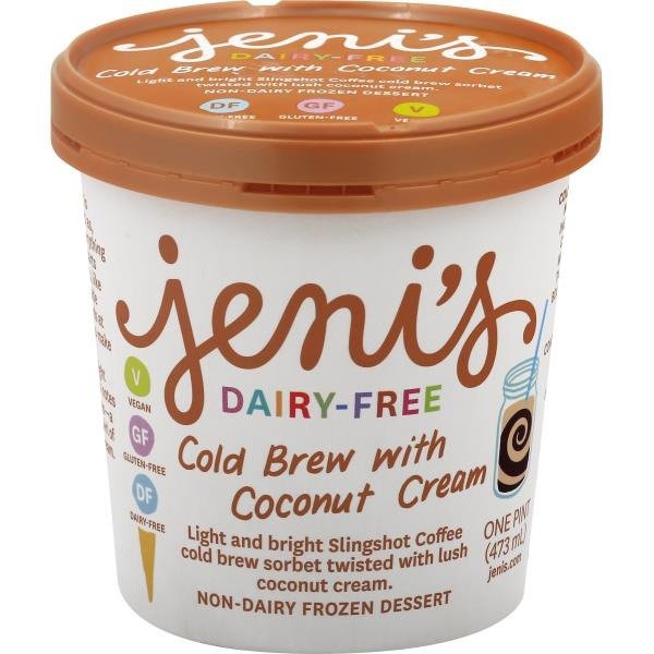Jeni's Ice Cream Frozen Dessert, Non-Dairy, Dairy-Free, Cold Brew with ...