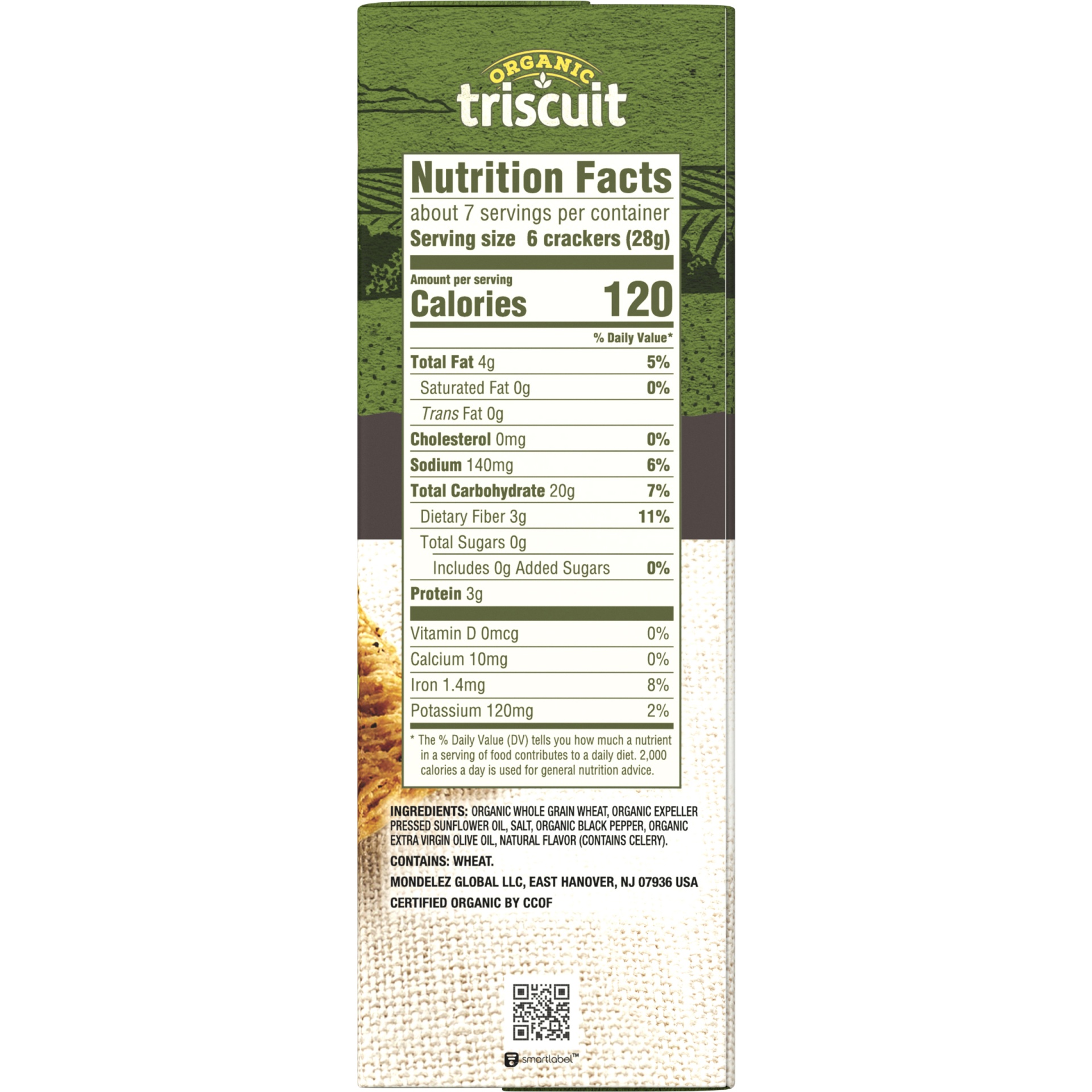 Triscuit Organic Original Whole Grain Wheat Crackers 7 oz | Shipt