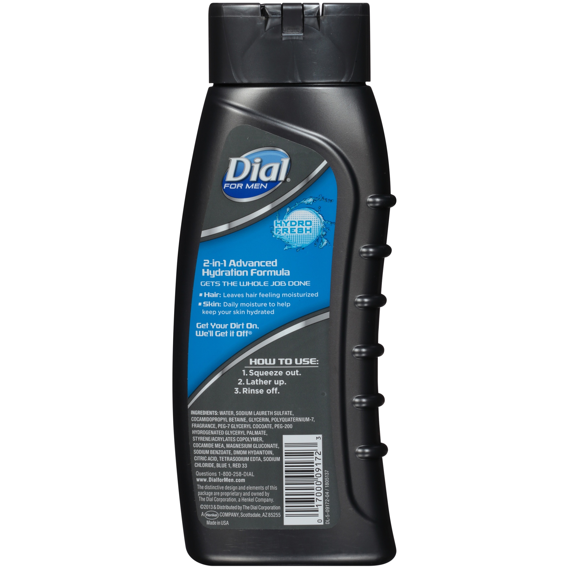 Dial For Men Hydrofresh Advanced Hydration Hair + Body Wash 16 fl oz ...
