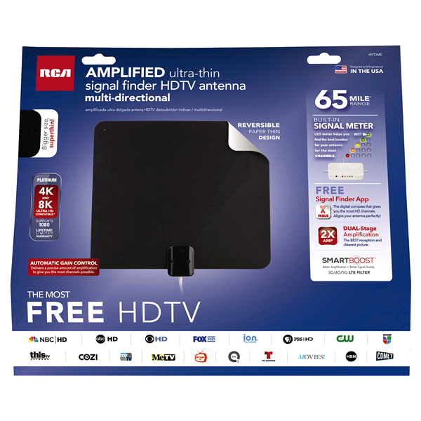 RCA Amplified Ultra Thin Signal Finder Antenna 1 ct | Shipt