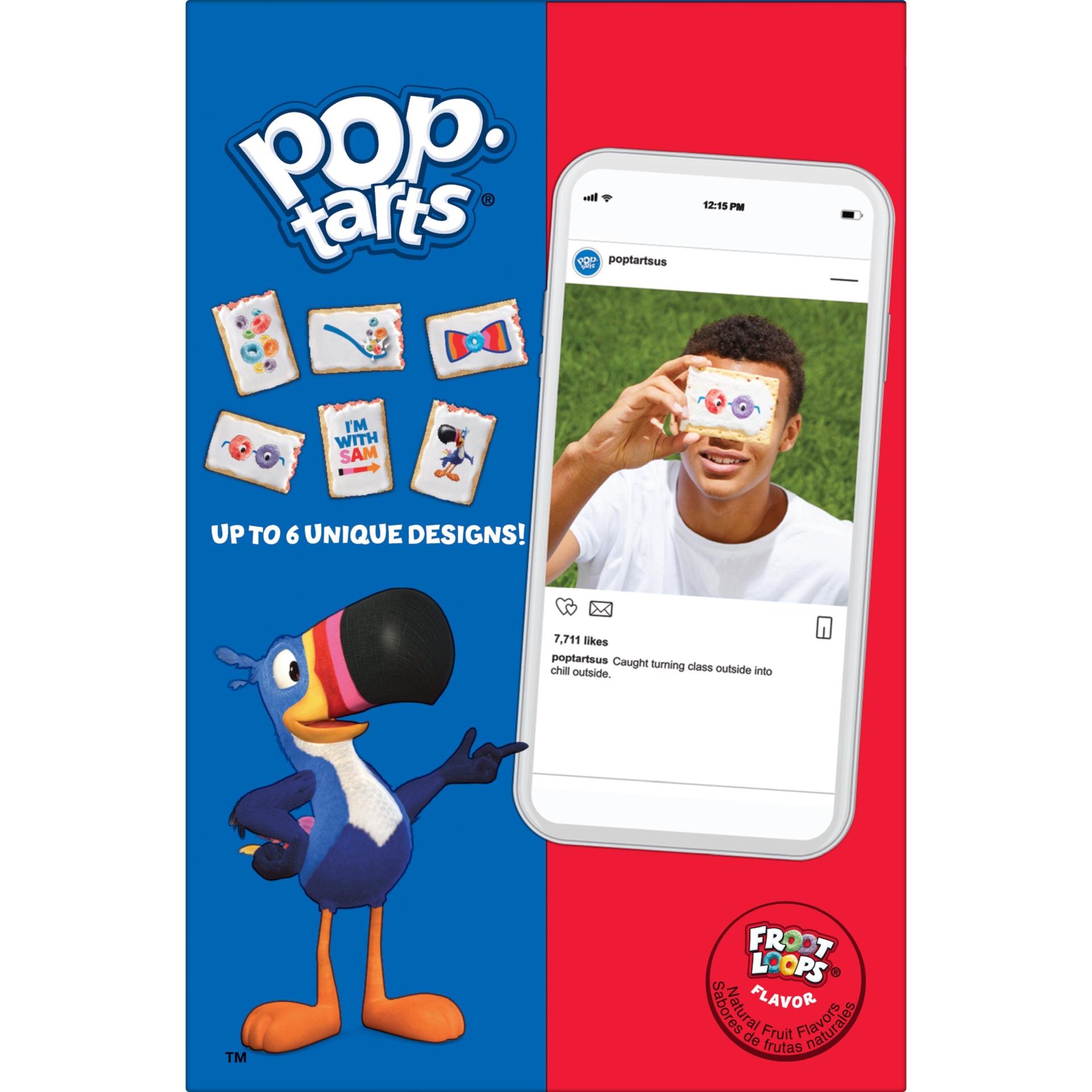 Kellogg's Pop-Tarts Toaster Pastries, Breakfast Foods, Frosted Froot ...