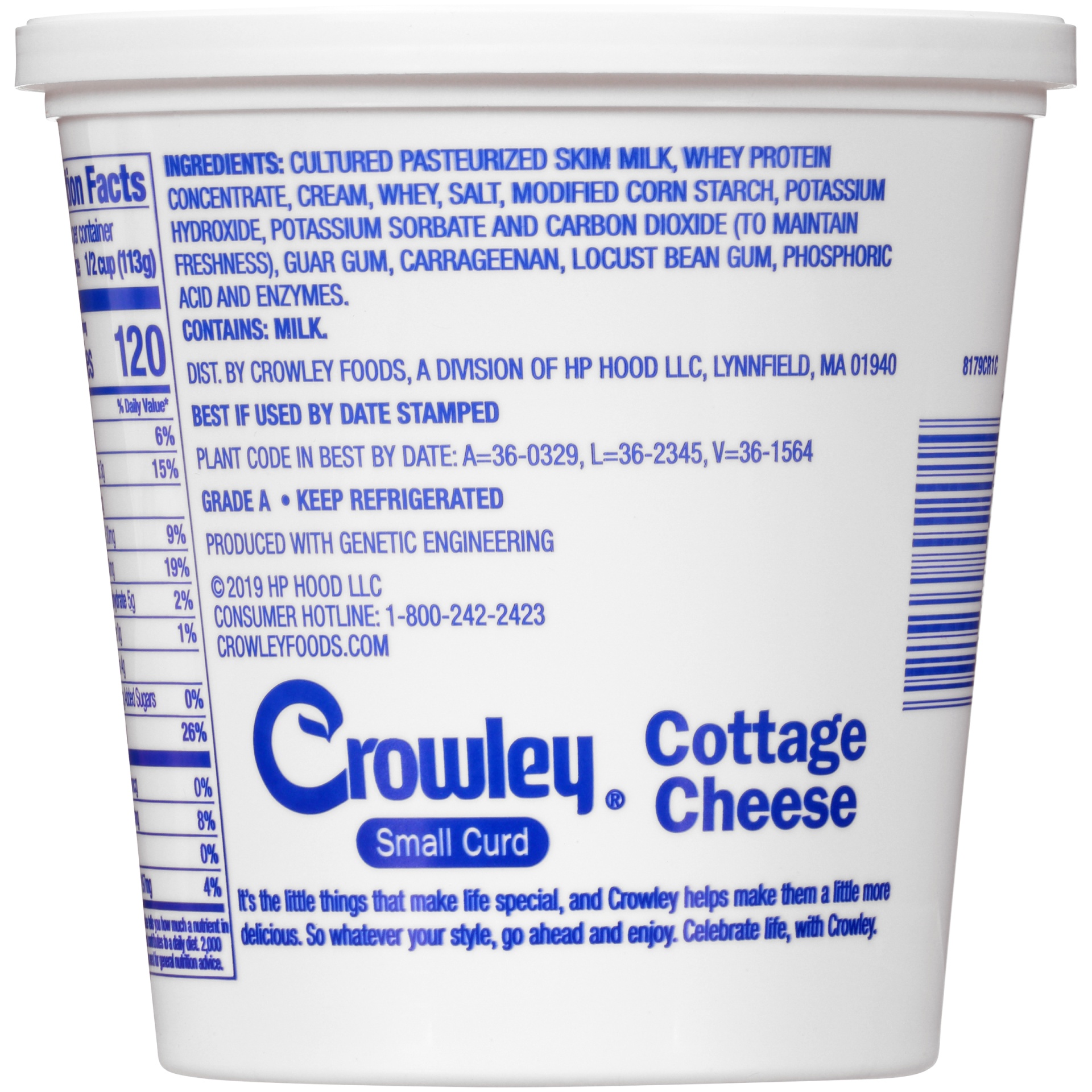 Crowley Small Curd Cottage Cheese 24 oz | shipt