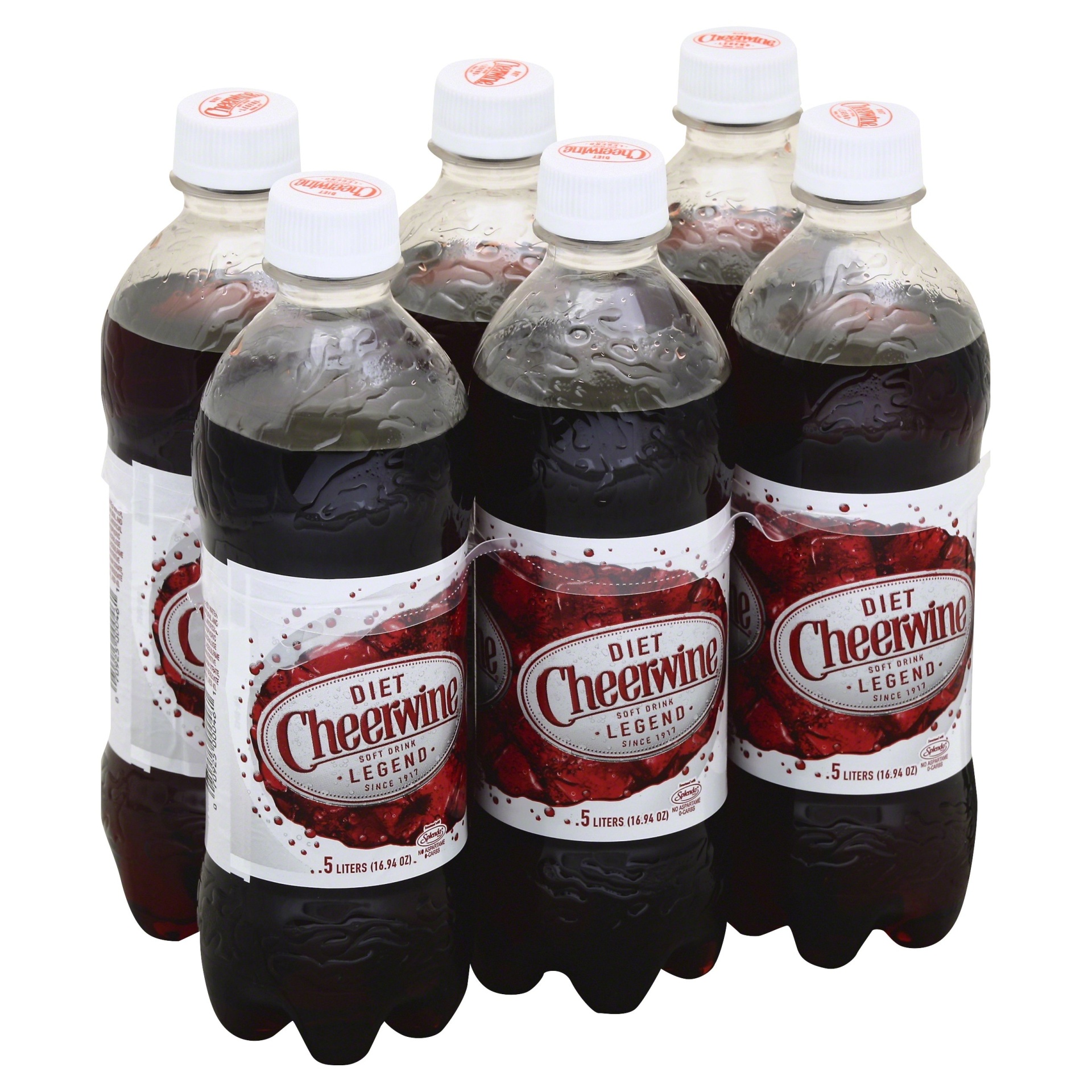 Cheerwine Diet Legend Soft Drink 6 ct; 1/2 liter | Shipt