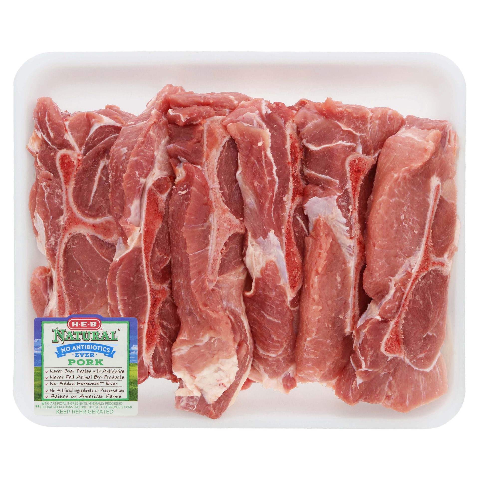 H-E-B Natural Pork Country Style Boston Butt Ribs Bone-In Value Pack ...