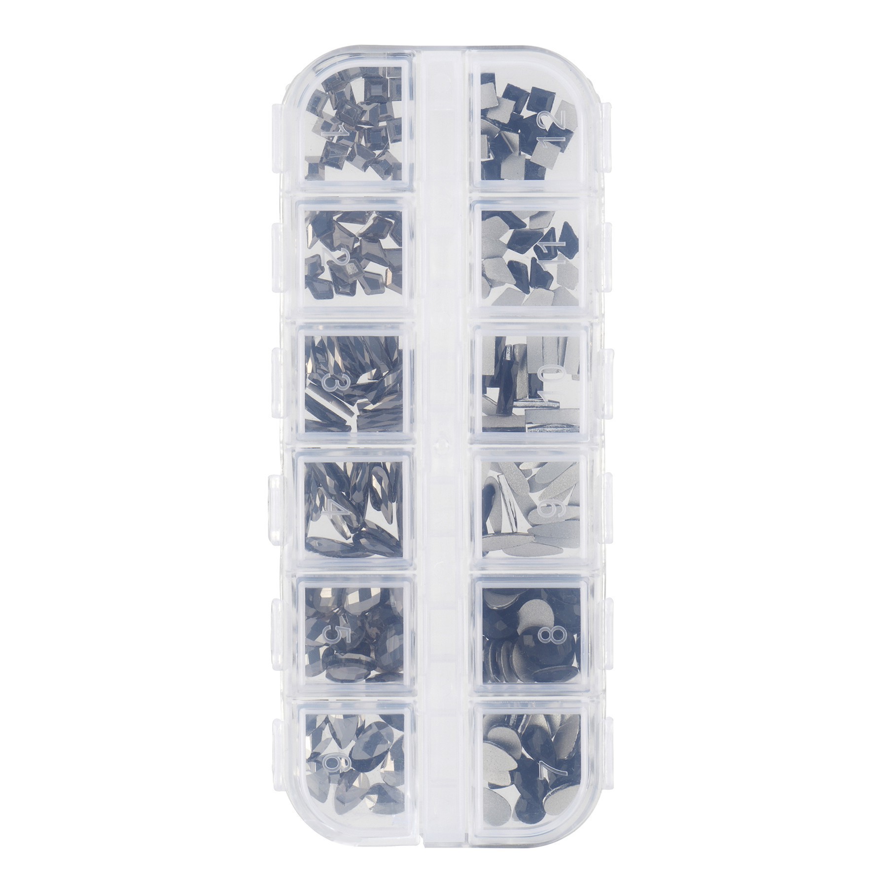 Jewel Shapes Glass Flatback Rhinestones By Bead Landing 4 mm - 10 mm ...