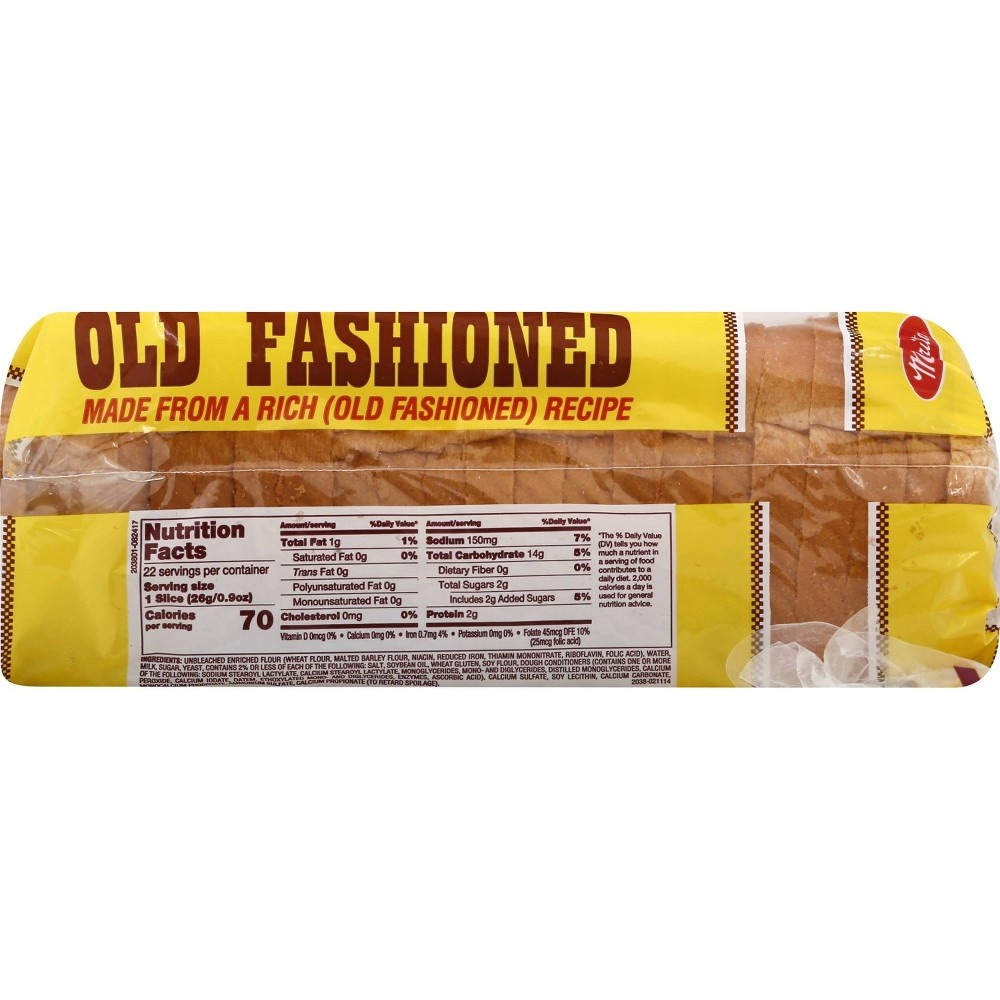 Merita Old Fashion White Sliced Bread 20 oz | Shipt