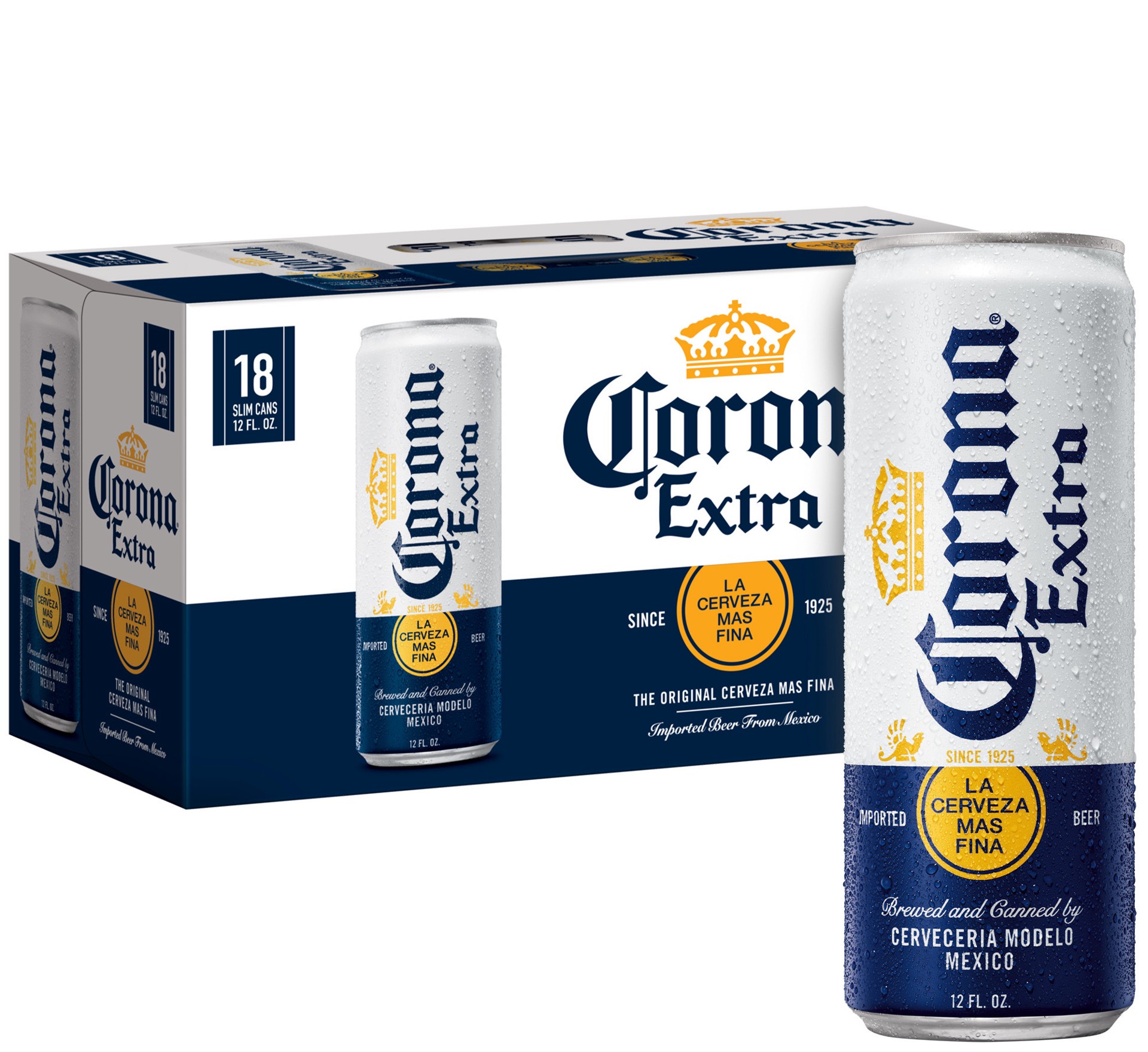 Corona Extra Lager Mexican Beer Cans 18 ct; 12 oz | Shipt