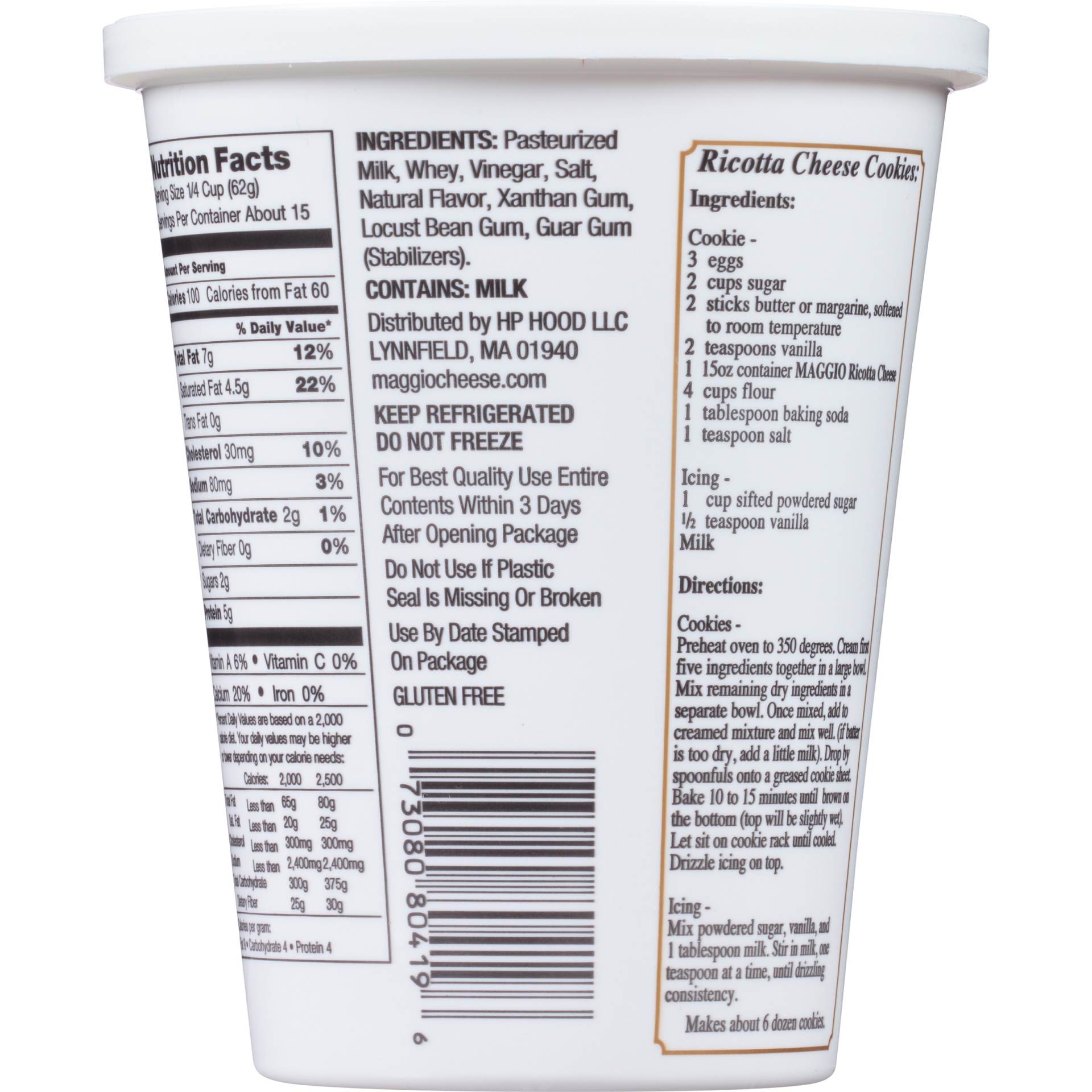 Maggio Whole Milk Ricotta Cheese 32 oz | Shipt