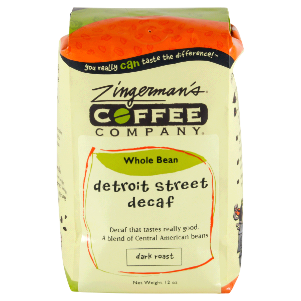 Zingerman's Coffee Company Detroit Street Decaf Whole Bean 12 oz | Shipt