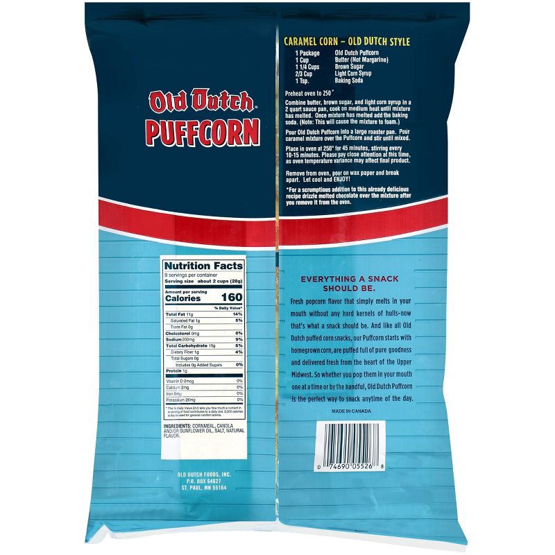 Old Dutch Puffcorn Curls - 9oz 9 oz | Shipt
