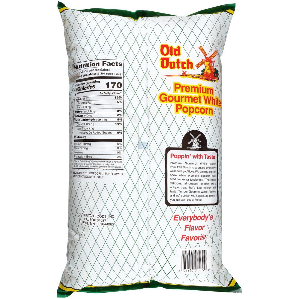 Old Dutch Premium Gourmet White Popcorn 12.5 oz | Shipt