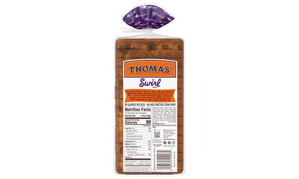 Thomas' Cinnamon Raisin Swirl Breakfast Bread 16 Oz 16 oz | Shipt