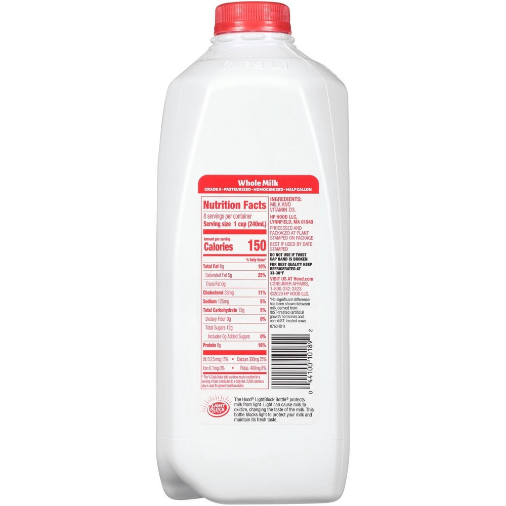 Hood Whole Milk - 0.5gal 1/2 gal | Shipt
