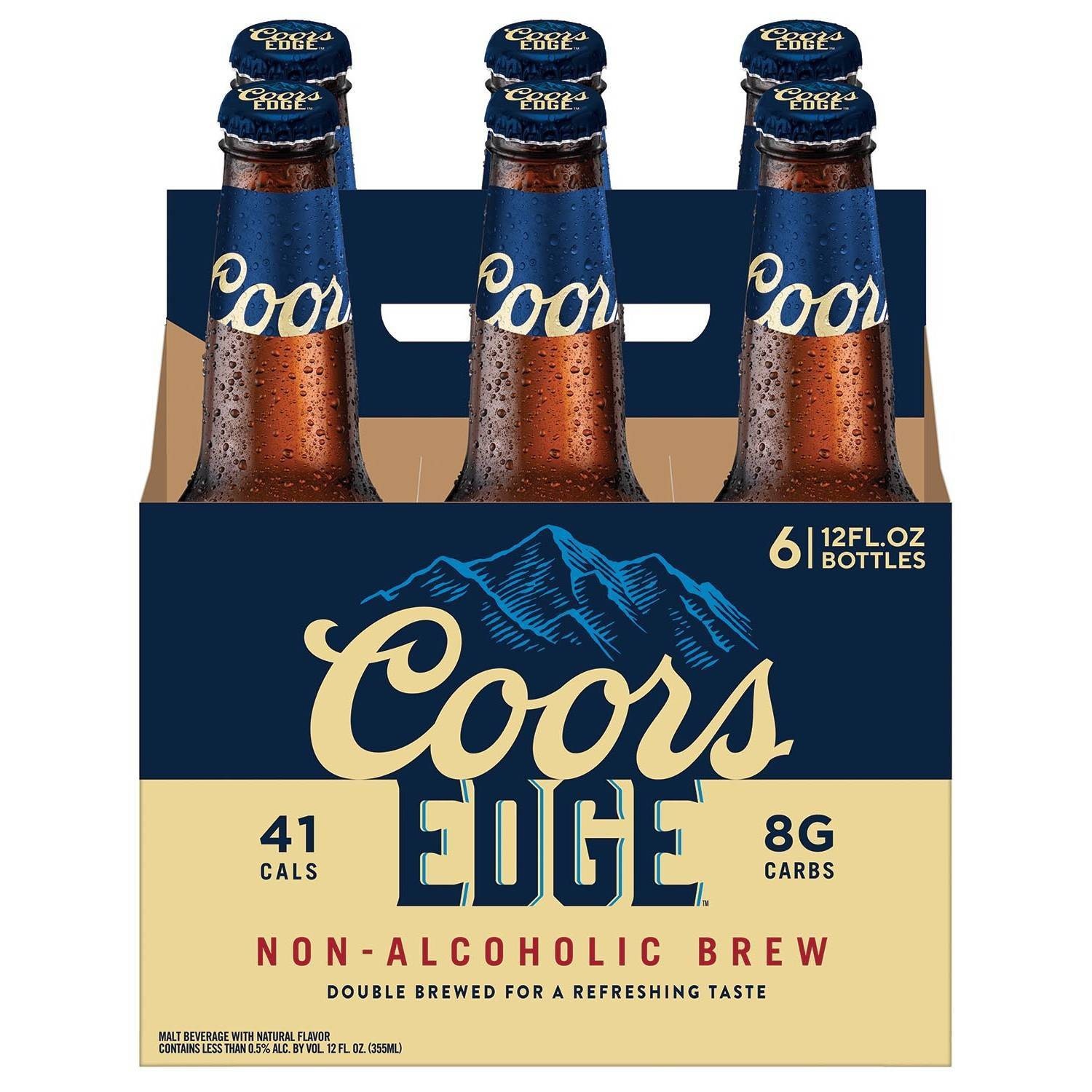 Coors Edge Non-Alcoholic Brew 6 ct, 12 fl oz | Shipt