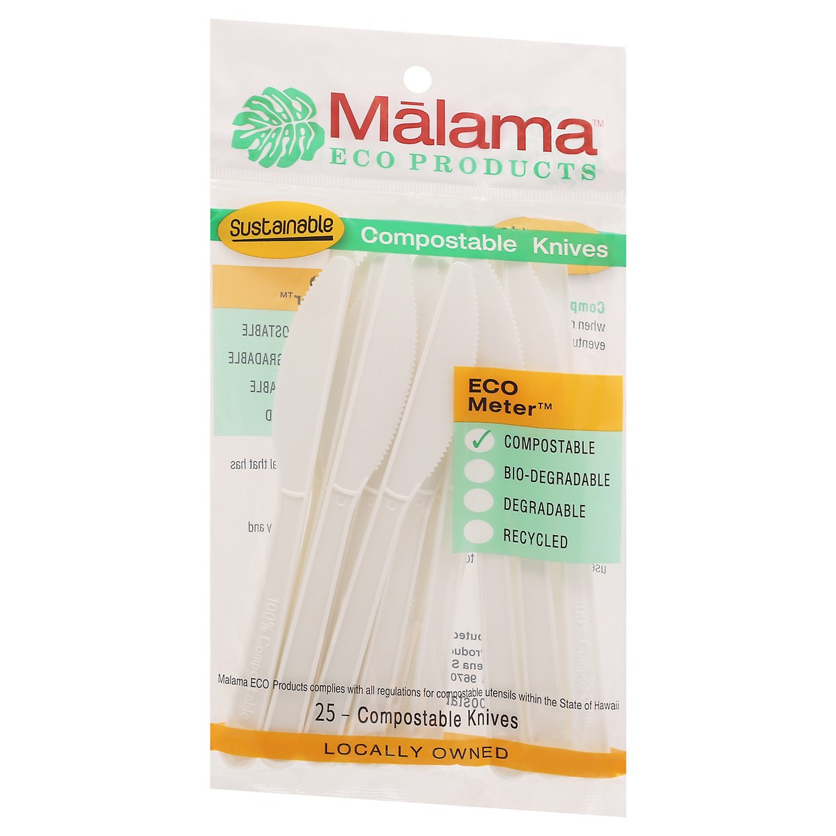 Malama Eco Cpla Bamboo Knives 25 ct | Shipt