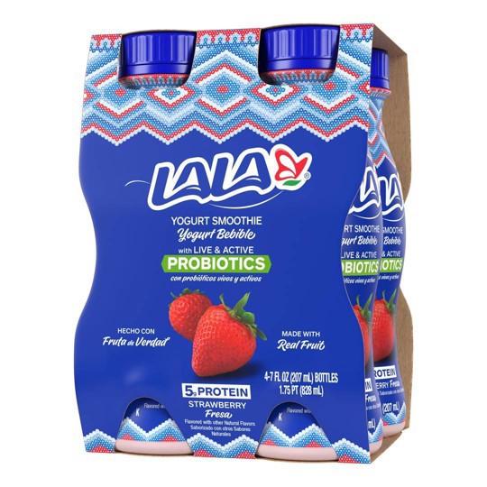 LALA Wild Strawberry Probiotic Yogurt Drink - 4ct/7 fl oz 4 ct, 7 fl oz ...