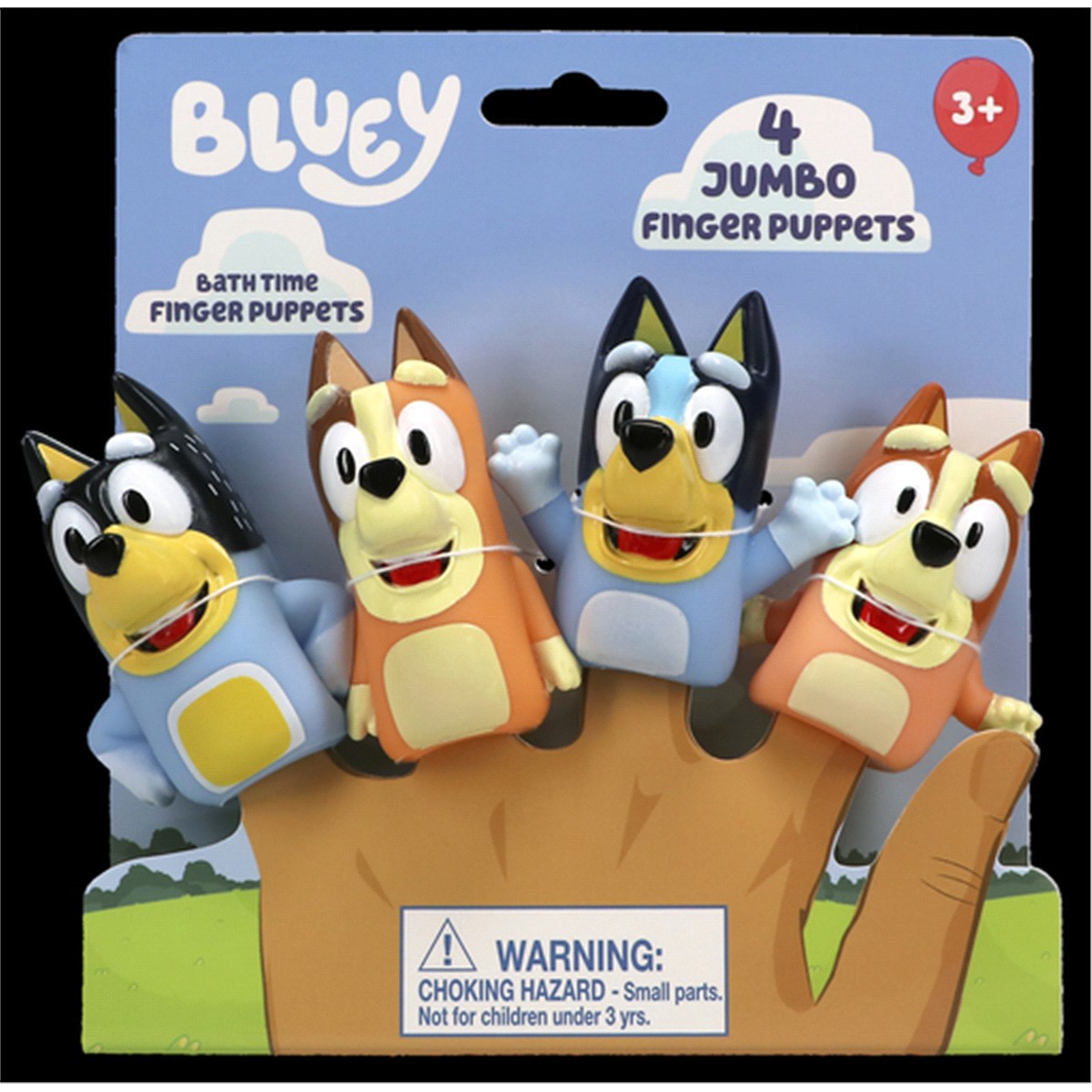 Bluey 4 Piece Jumbo Finger Puppets 4 ct | shipt