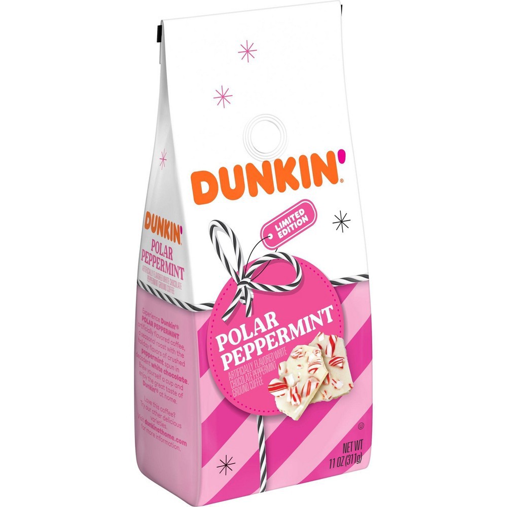 Dunkin' Donuts Polar Peppermint Medium Roast Ground Coffee -11oz 11 oz ...