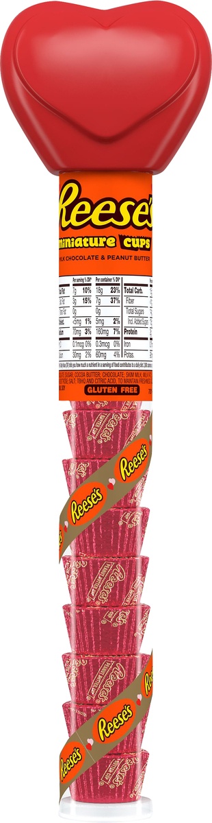 Reese's Milk Chocolate Peanut Butter Miniature Cups Candy Cane 2.17 oz ...