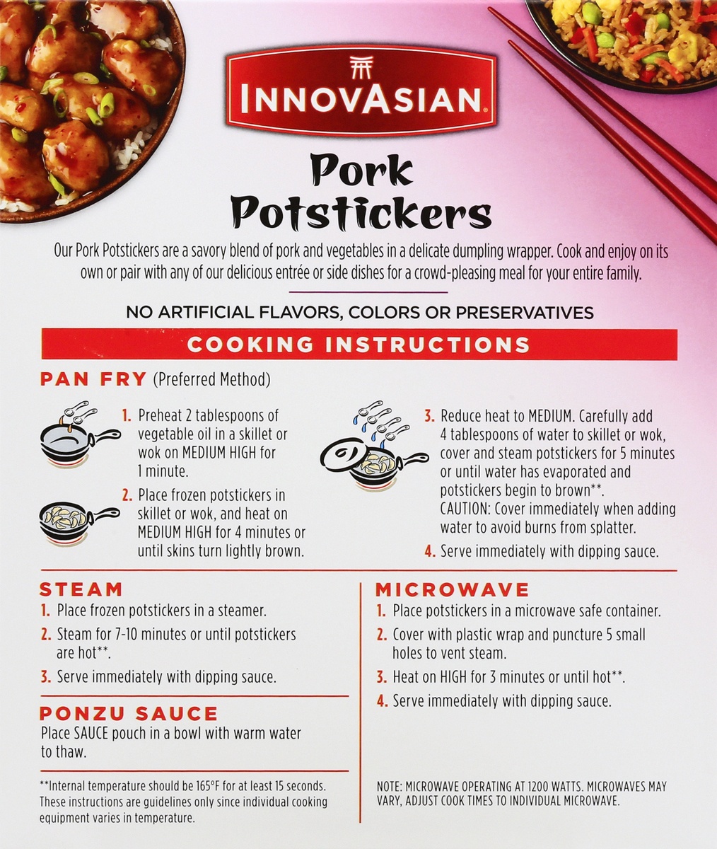 InnovAsian Pork Potstickers Appetizer 8.7 oz | Shipt