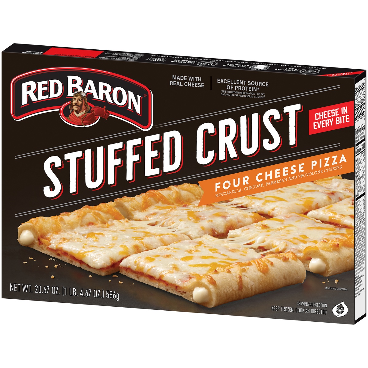 Red Baron Stuffed Crust Four Cheese Frozen Pizza 20.67 oz | Shipt