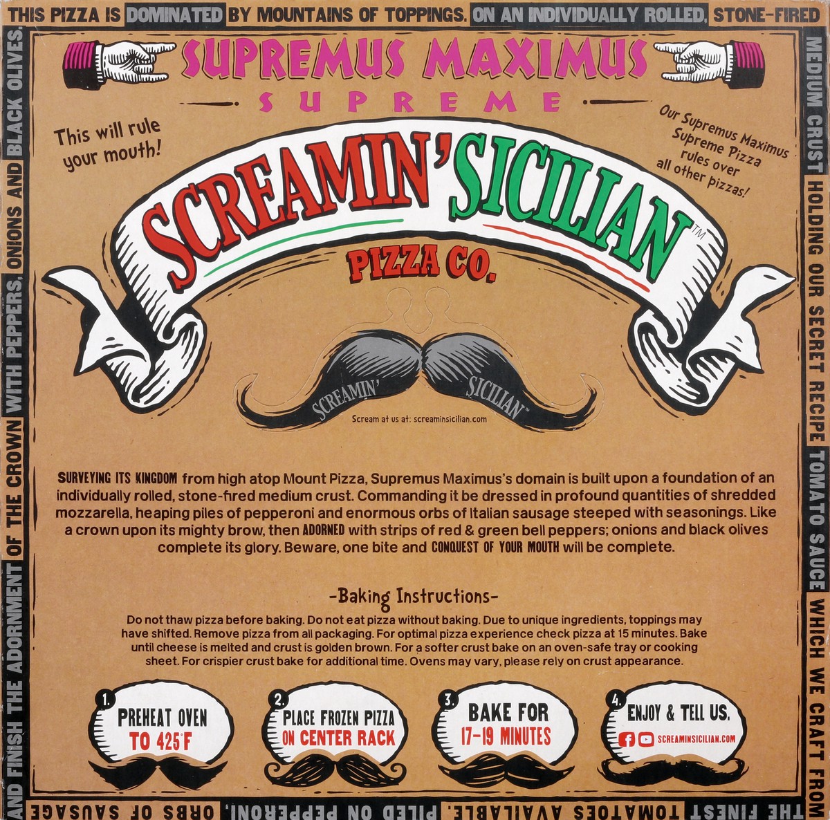 Screamin' Sicilian Supremus Maximus Pizza 25 oz | Shipt