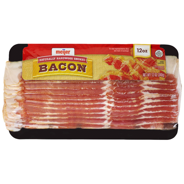 Meijer Hardwood Smoked Bacon 12 oz | Shipt