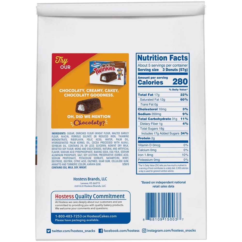 Hostess Donettes Double Chocolate Mini Donuts 11.25 oz | Shipt