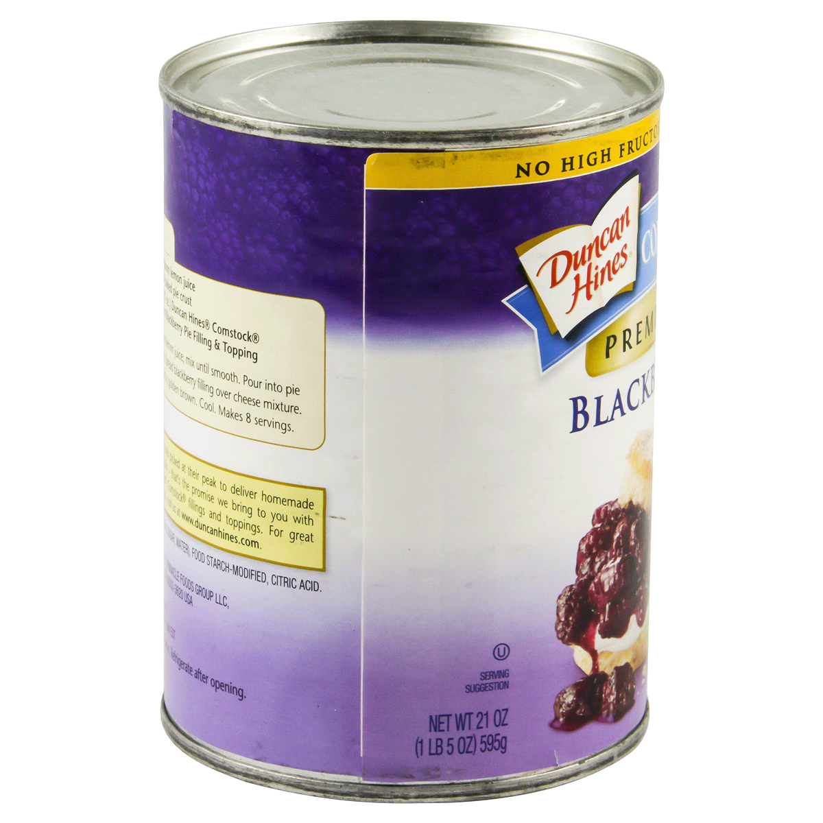 Duncan Hines Comstock Premium Blackberry Pie Filling & Topping 21 oz ...