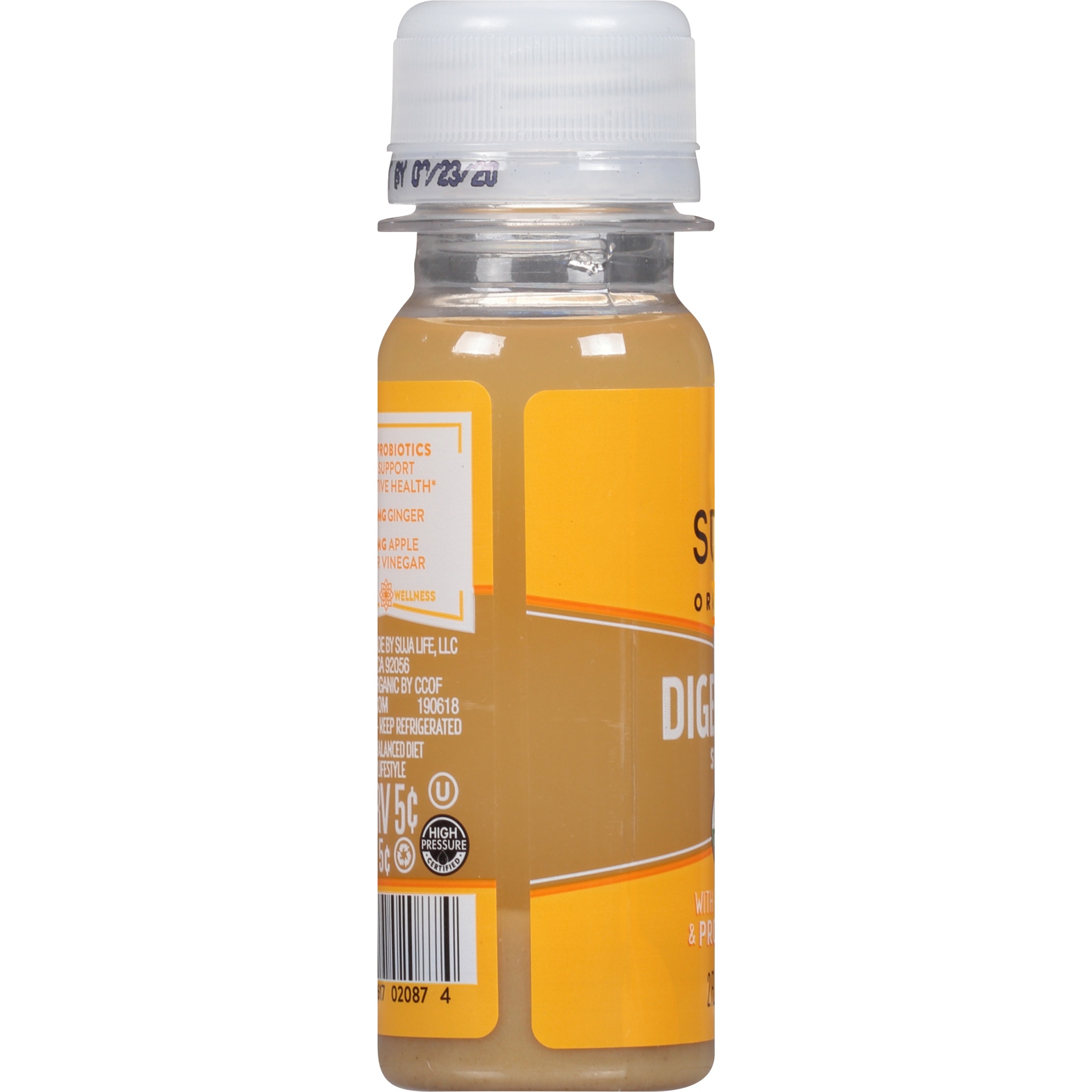 Suja Organic Digestion Shot with Ginger & Probiotics, Cold-Pressed 2 fl ...
