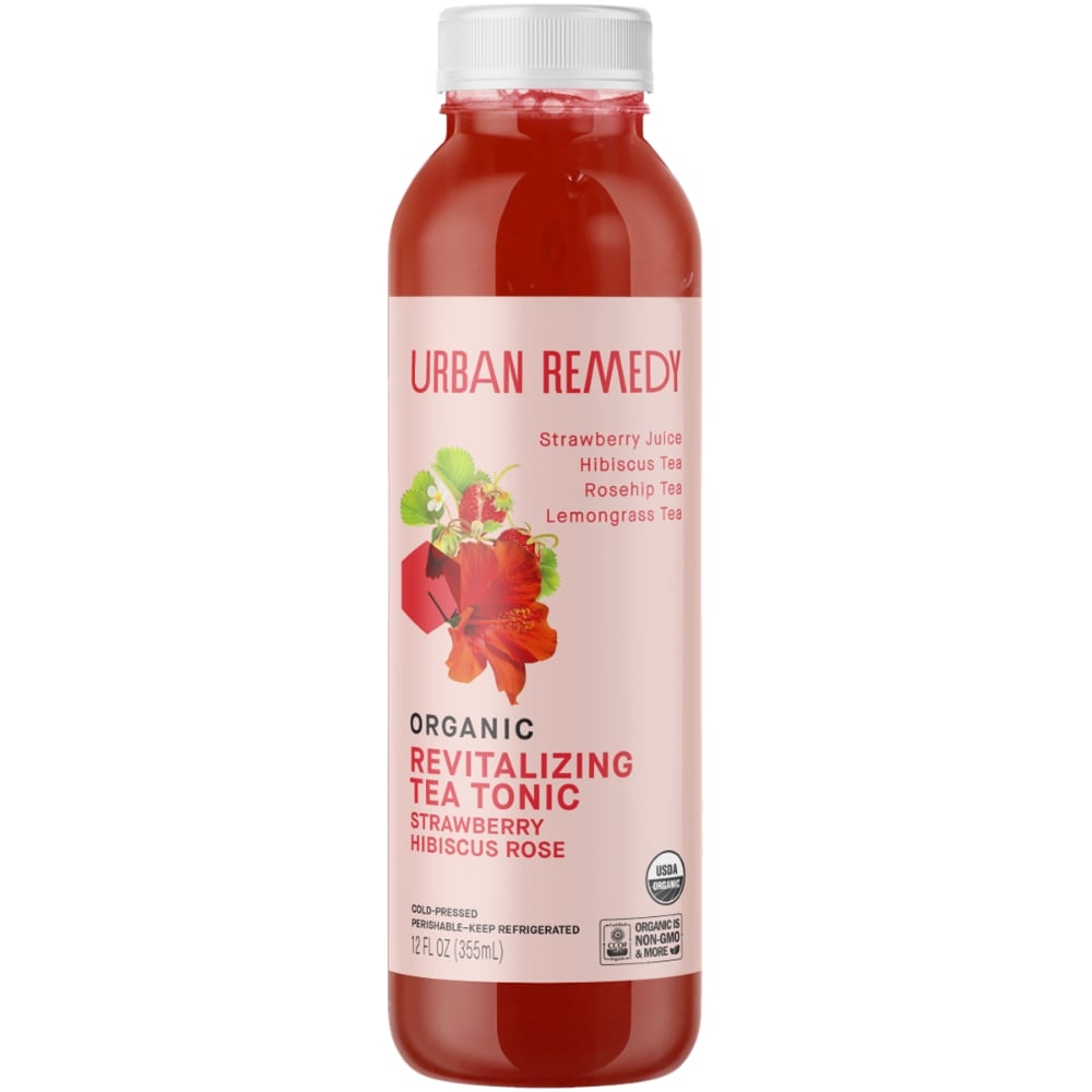 Urban Remedy Organic Revitalzing Strawberry Hibiscus Tea Tonic 12 fl oz ...