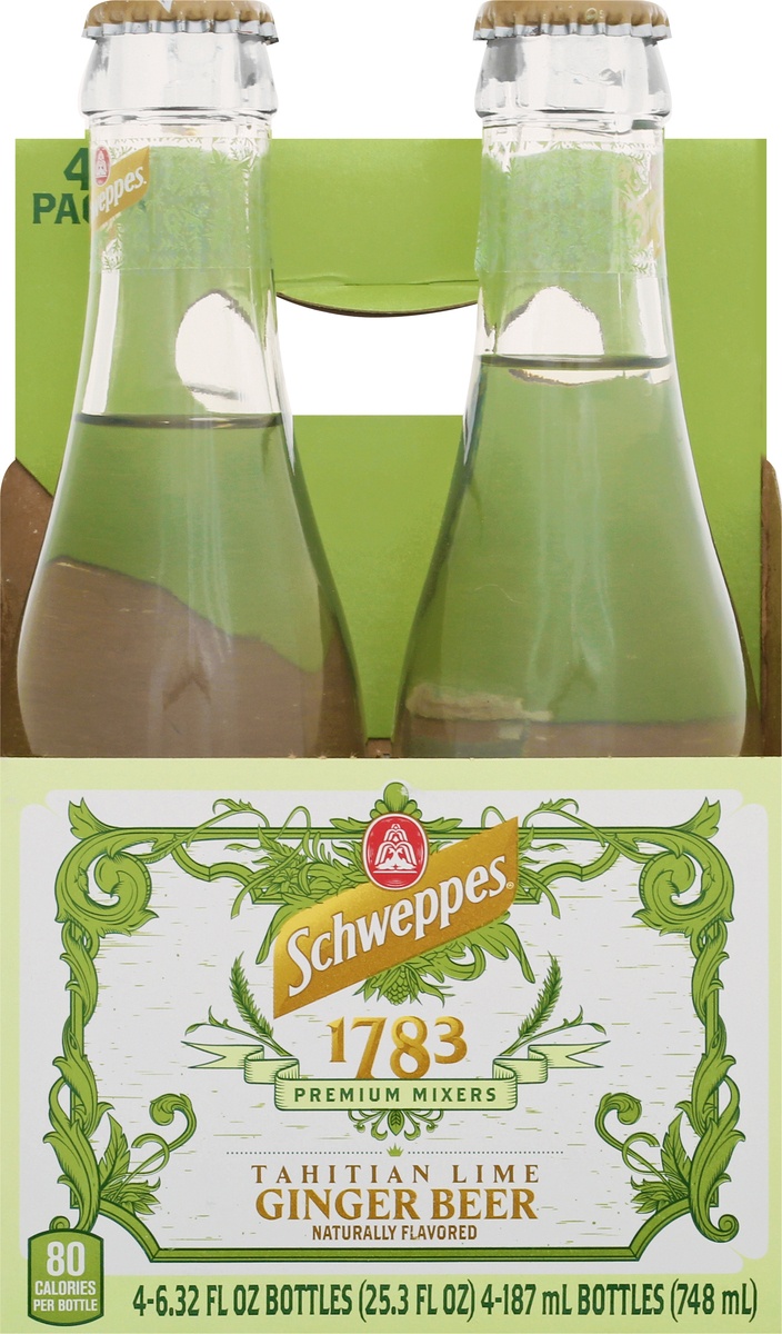 Schweppes 1783 Ginger Beer Tah Lime 4 ct; 6.3 oz | Shipt