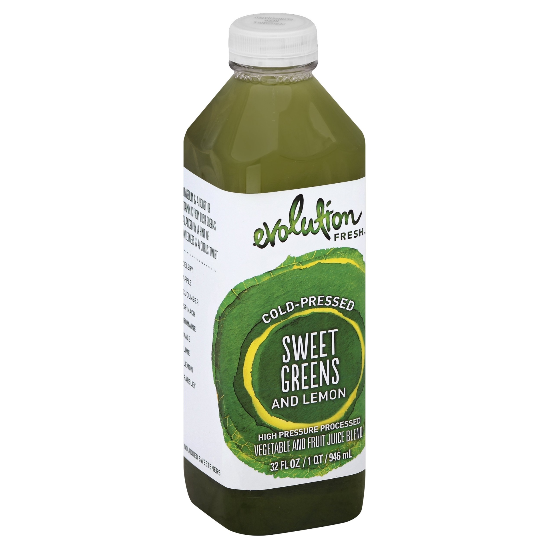 Evolution Fresh Cold-Pressed Sweet Greens & Lemon Juice 32 fl oz | Shipt