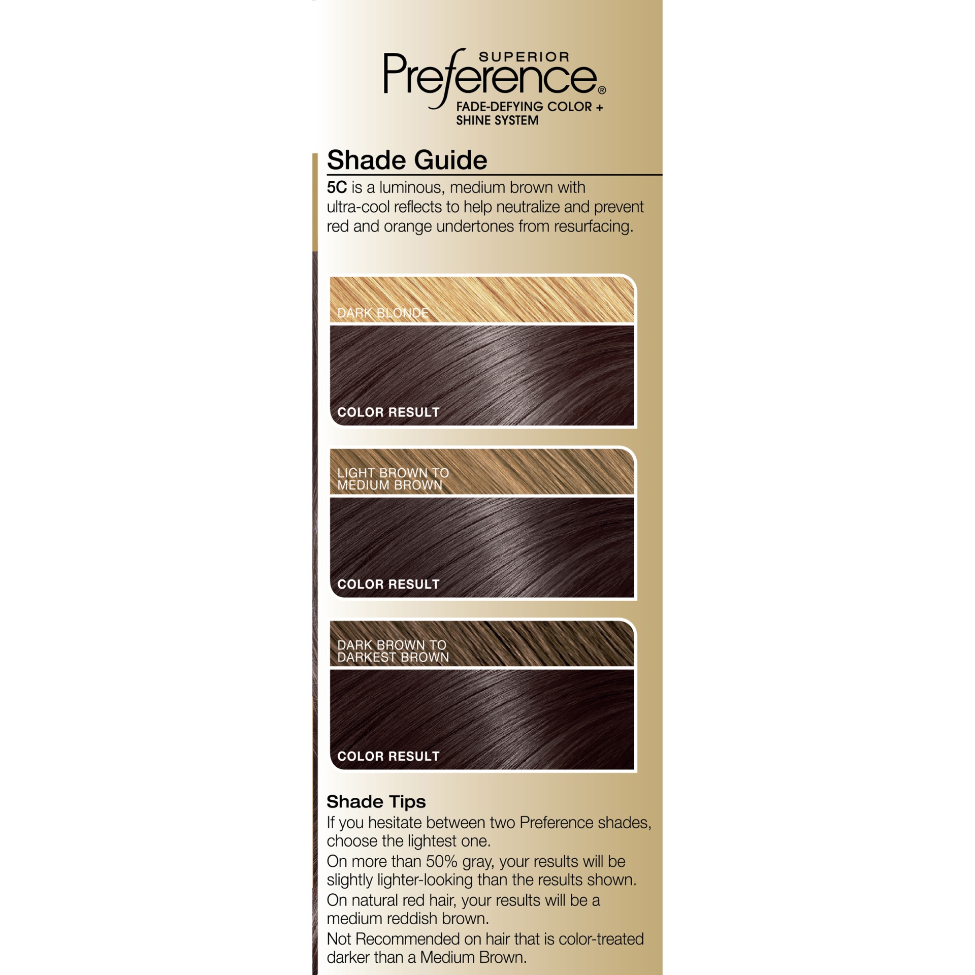 L'Oréal Superior Preference Hair Color Cools Anti-Brass 5C Cool Medium ...