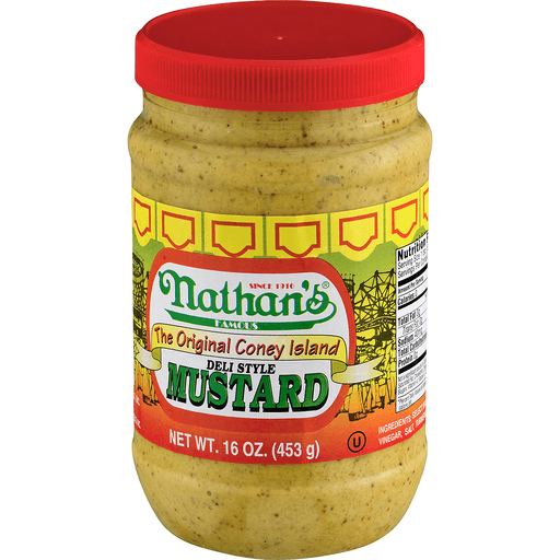 Nathan's Famous Deli Style Mustard 16 oz | Shipt