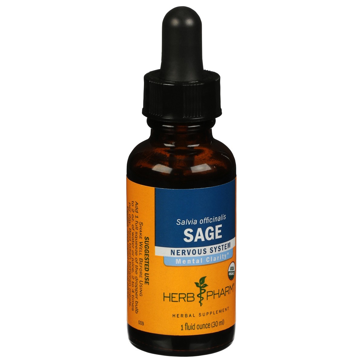 Herb Pharm Nervous System Mental Clarity Sage Liquid Extract 1 fl oz 1 ...