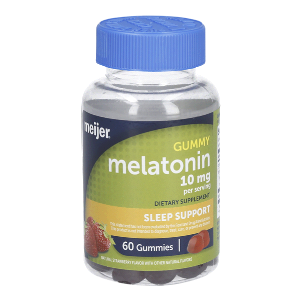 Meijer Melatonin 10mg Adult Gummies 60 ct | Shipt