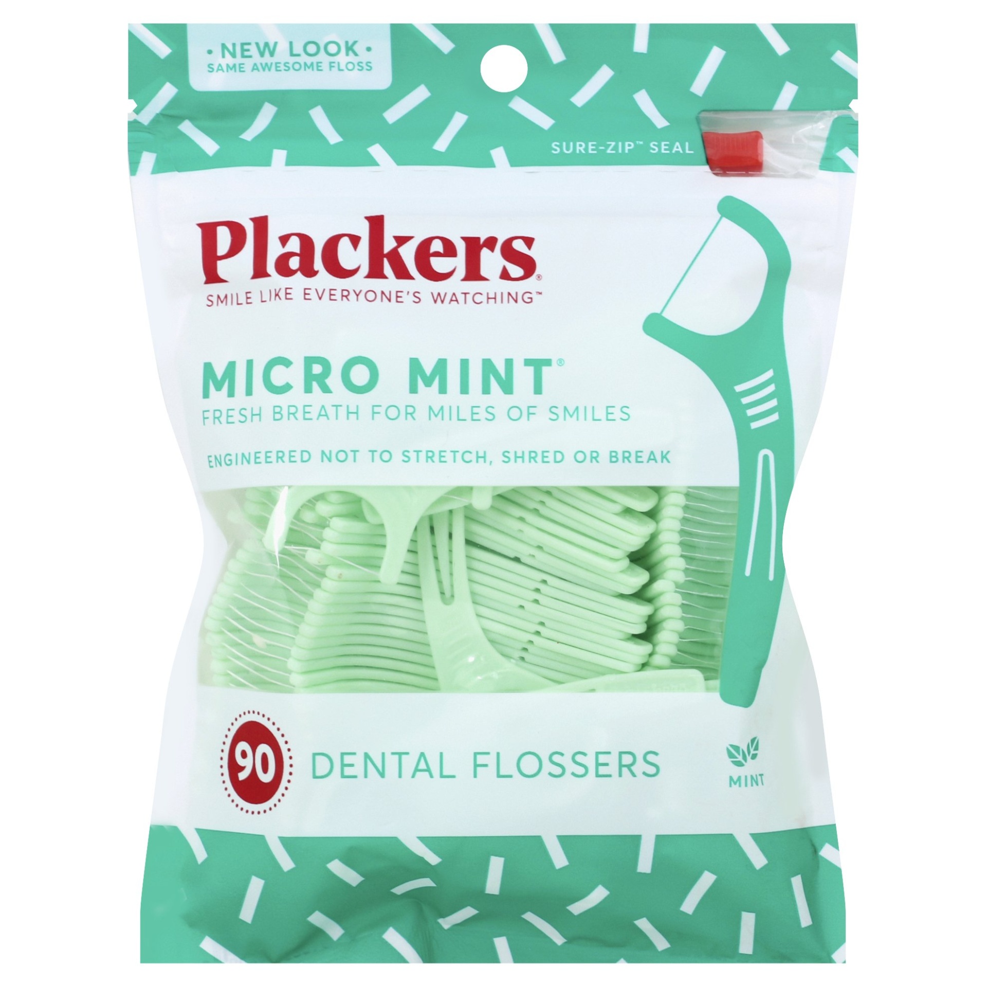 Plackers Mint Dental Flossers 90 ct | Shipt