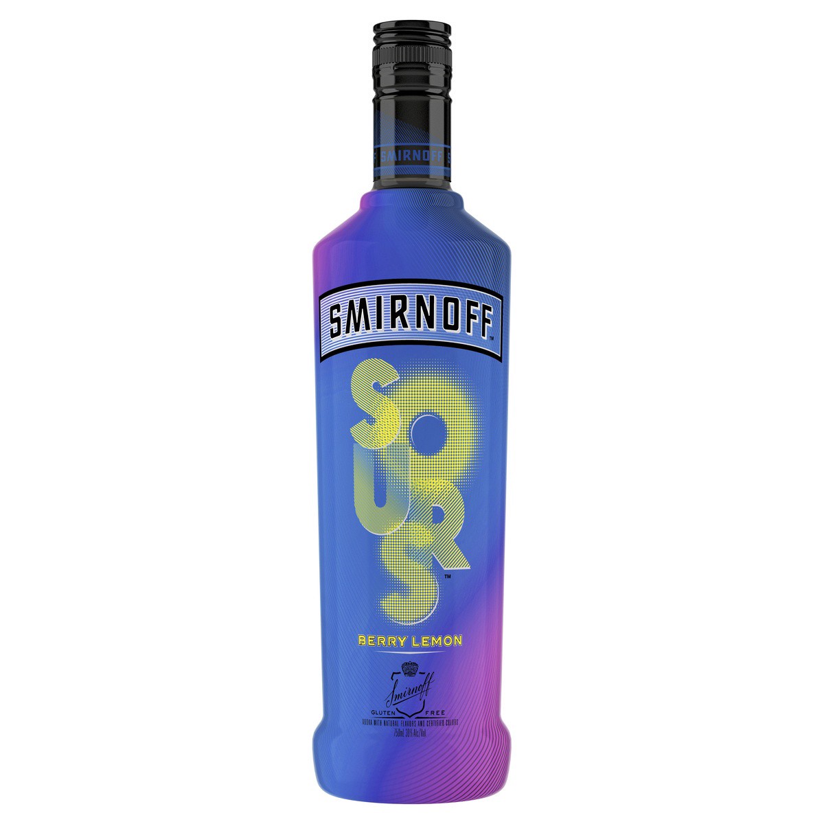 Smirnoff Sours Berry Lemon (Vodka Infused with Natural Flavors) - 750 ...