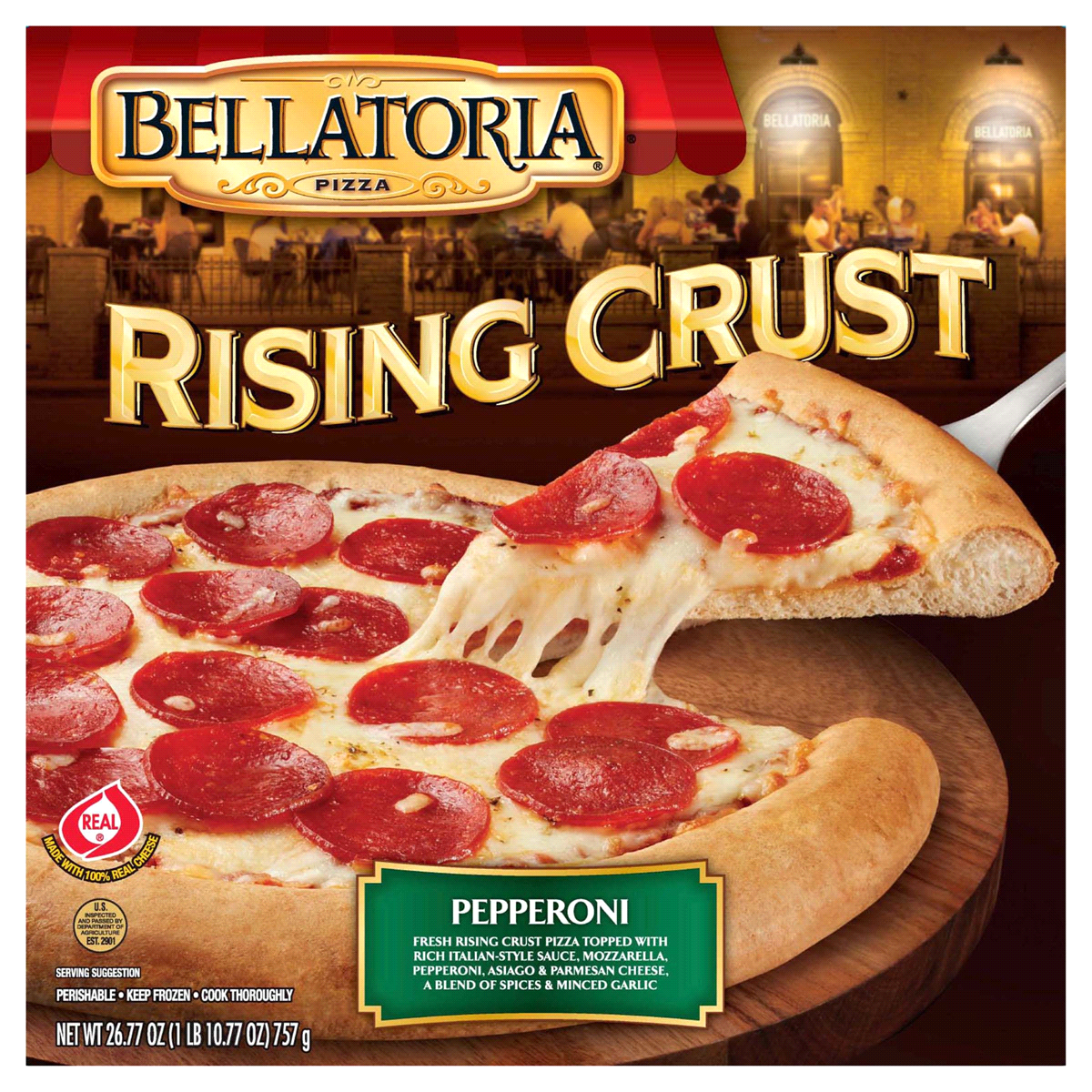 Bellatoria Rising Crust Pepperoni Pizza 26.77 oz | Shipt
