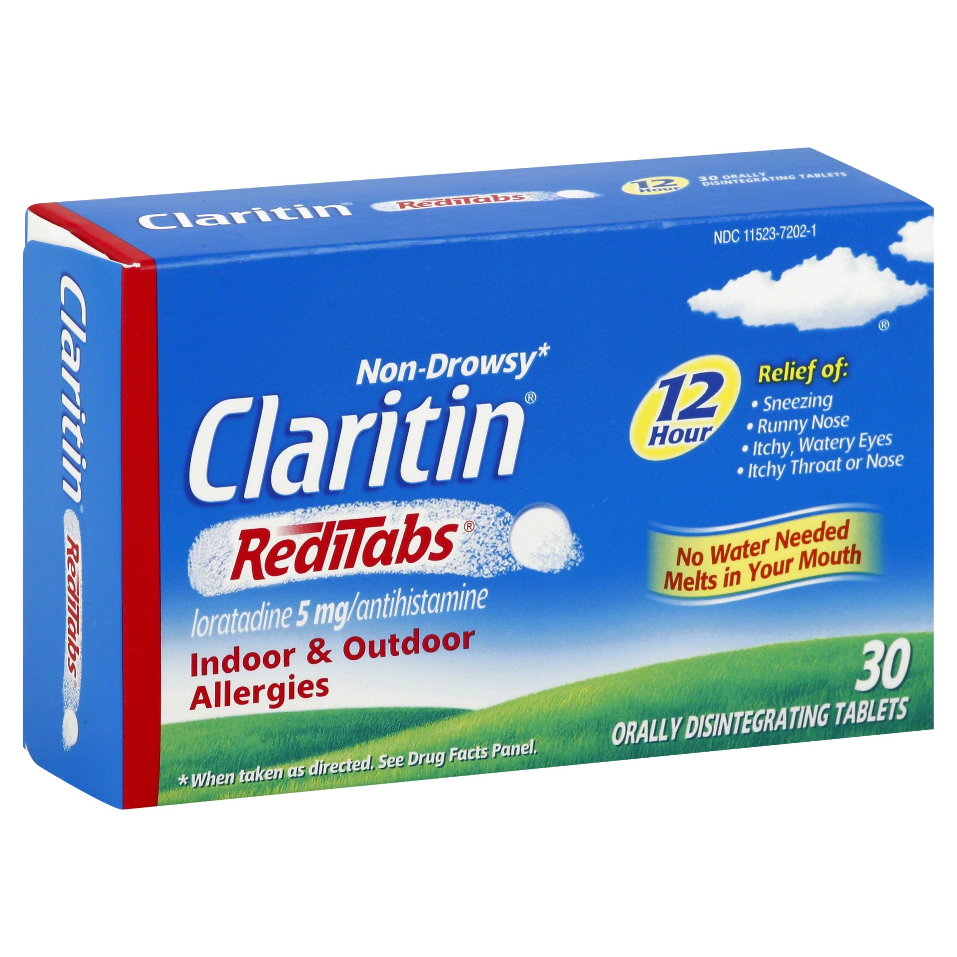 Claritin RediTabs 12 Hour Non-Drowsy Allergy Relief Orally ...