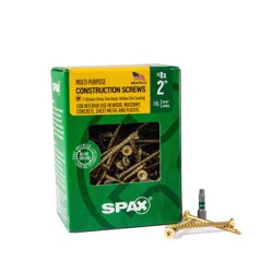 SPAX Construction Framing Countersunk Flush Finish #8 x 2-in Yellow ...