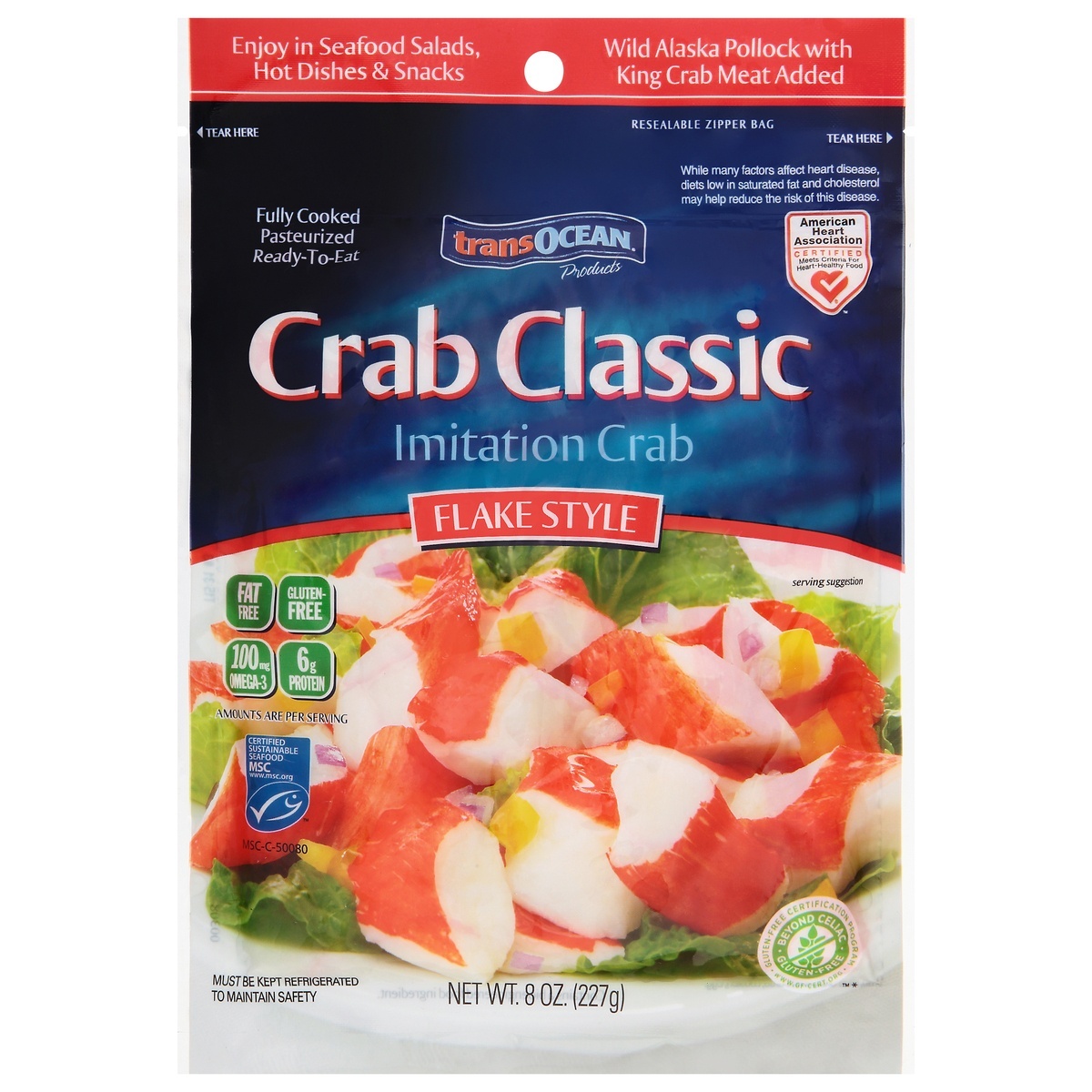 Trans-Ocean Crab Classic Flake 8 oz | Shipt