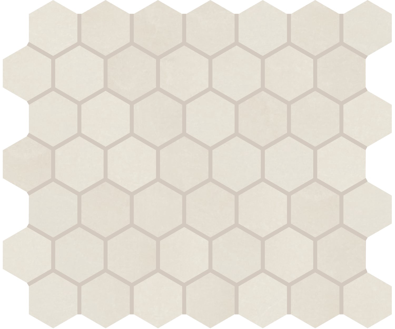 Daltile Union View Cream 11-in x 14-in Matte Ceramic Hexagon Mosaic ...
